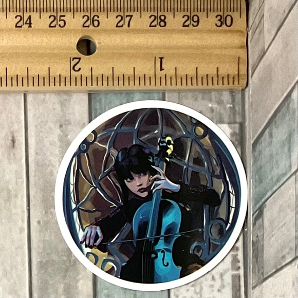 Office | 110 Wednesday Addams Reusable Waterproof Vinyl Sticker Decal ...